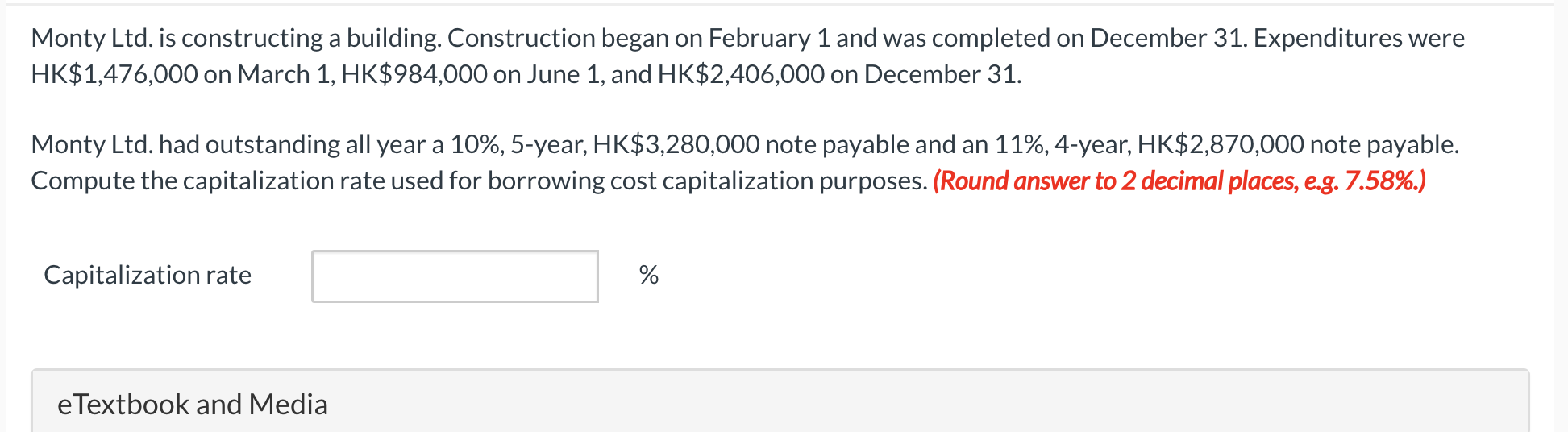 Solved Monty Ltd. ﻿is constructing a building. Construction | Chegg.com