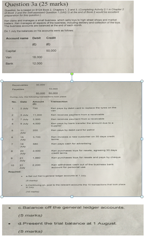Solved Question 3a (25 marks) Question 3a is based on 8124 | Chegg.com