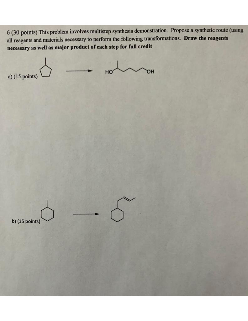 Solved 6 (30 points) This problem involves multistep | Chegg.com