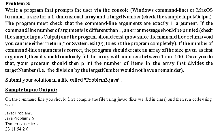 Solved Problem 3: Write a program that prompts the user via | Chegg.com