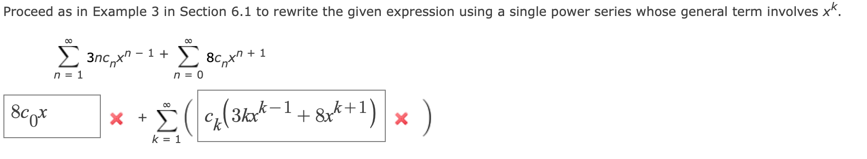 Solved Proceed as in Example 3 in Section 6.1 to rewrite the | Chegg.com