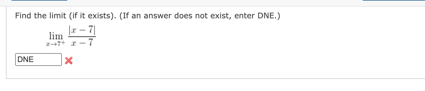 Solved Find the limit (if it exists). (If an answer does not | Chegg.com
