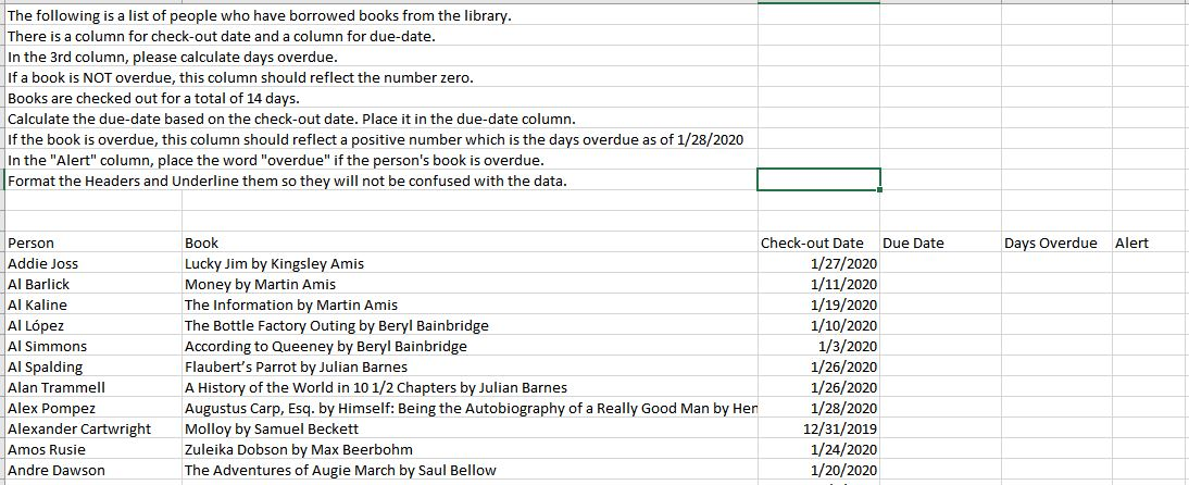 Solved I Need Formula For Due Date And Days Overdue Using Chegg