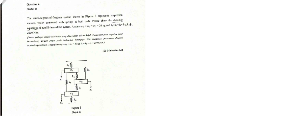 Solved Soalan Consider a particle attached to a spring | Chegg.com