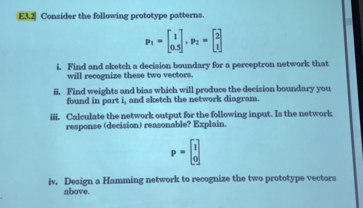 Solved E3.2 Consider the following prototype patterns. i. | Chegg.com