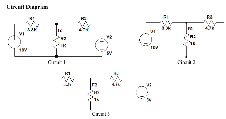 Solved This is a lab report circuit and table calculations | Chegg.com