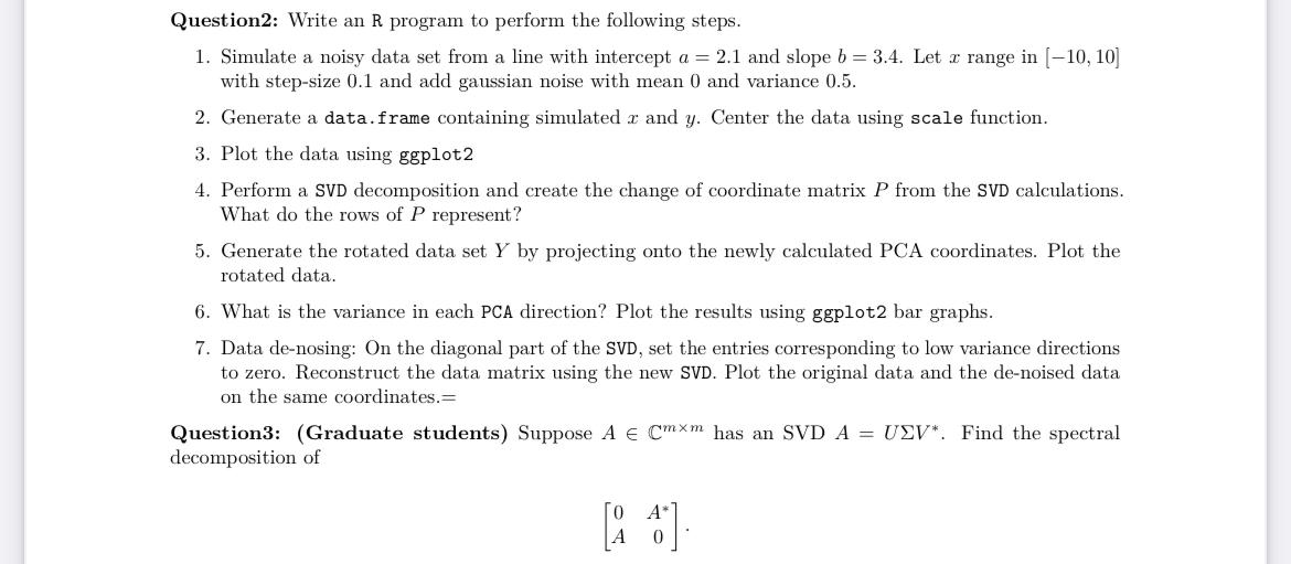 Solved Using R Studio answer question 2, If you can answer | Chegg.com