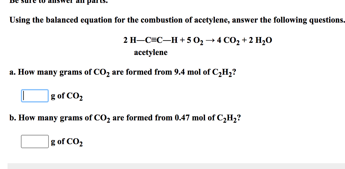 Solved LS. Using the balanced equation for the combustion of | Chegg.com