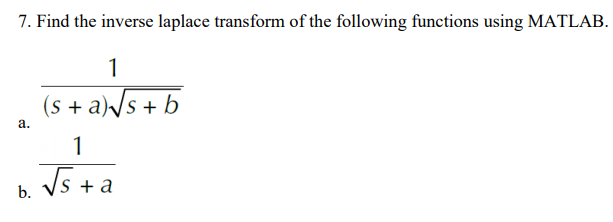 Solved USING MATLAB. Please simply and write the final | Chegg.com