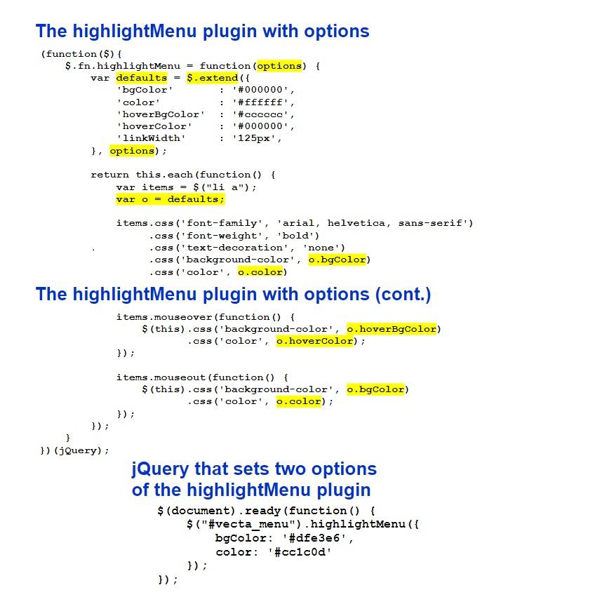 Use build and employ a highlight menu plugin In this | Chegg.com
