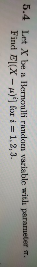Solved Let X be a Bernoulli random variable with parameter | Chegg.com
