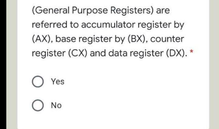 Solved (General Purpose Registers) are referred to | Chegg.com
