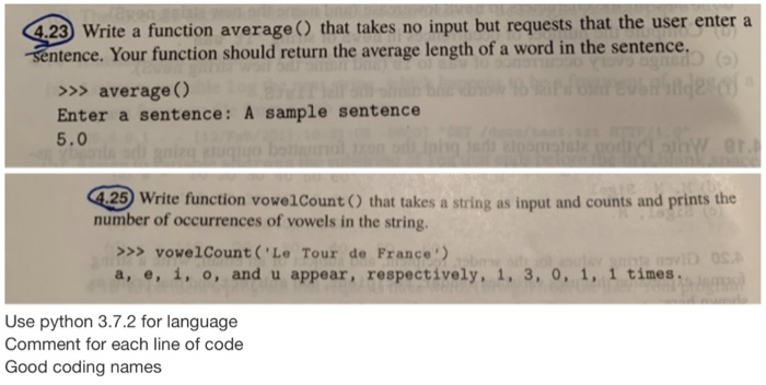 Solved function average) that takes no input but requests | Chegg.com
