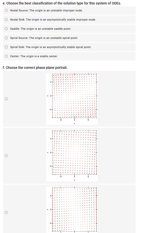 Solved Consider the planar system of ODEs below. | Chegg.com