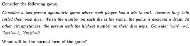 Solved Consider the following game, Consider a two-person | Chegg.com