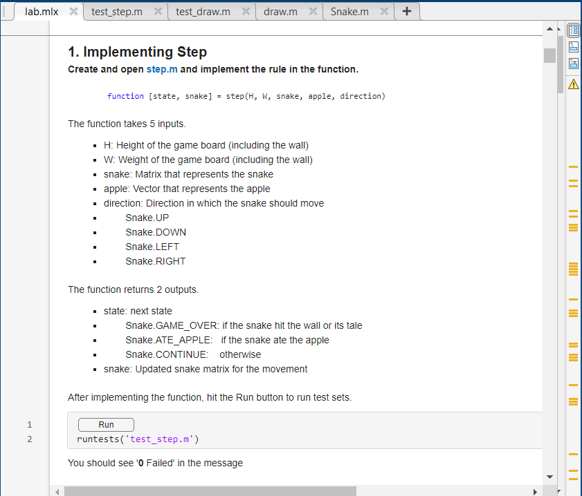 Solved I need help creating the ‘step.m’ script. The script | Chegg.com