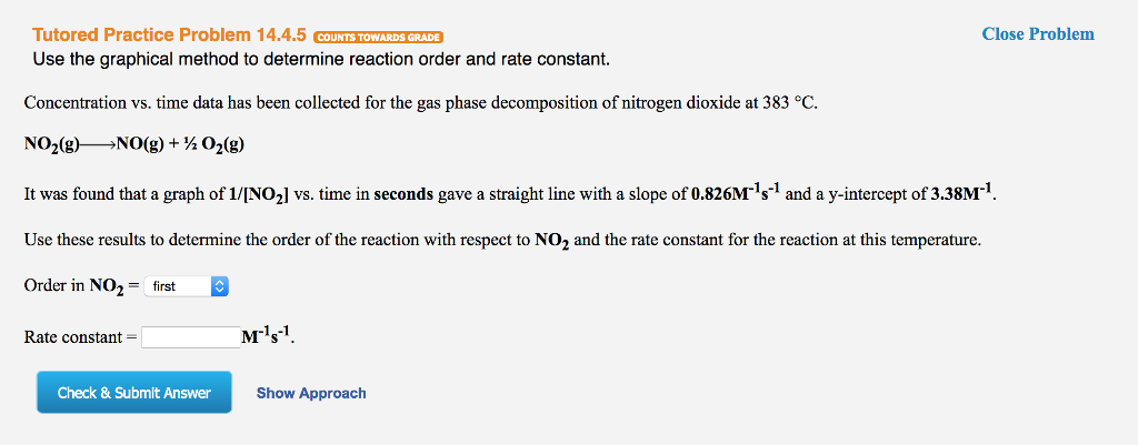 Solved Tutored Practice Problem 14.4.5 COUNTS TOWARDS GRADE | Chegg.com