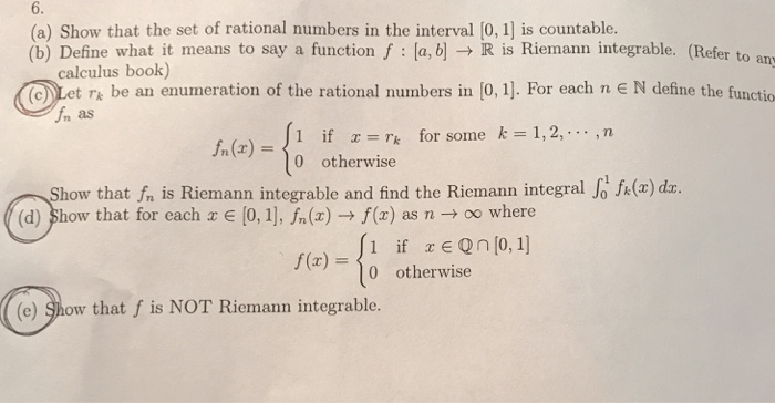 Solved (a) Show that the set of rational numbers in the | Chegg.com