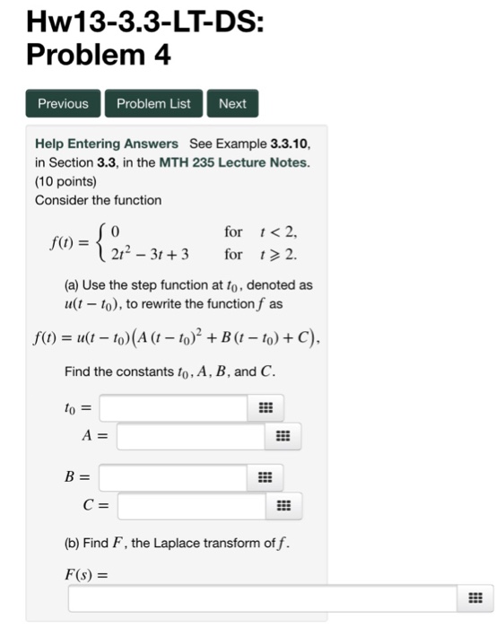 Solved Hw13-3.3-LT-DS: Problem 4 Previous Problem List Next | Chegg.com