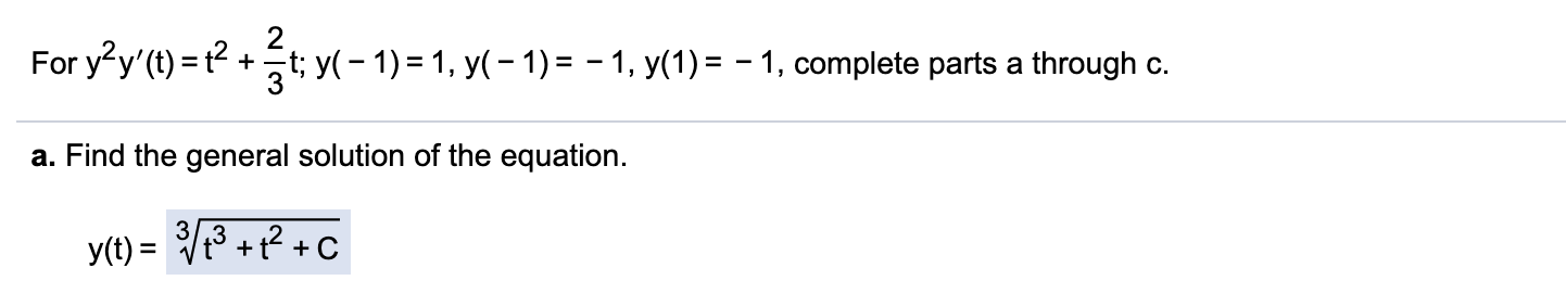 Solved What are the steps to get the general solution of | Chegg.com