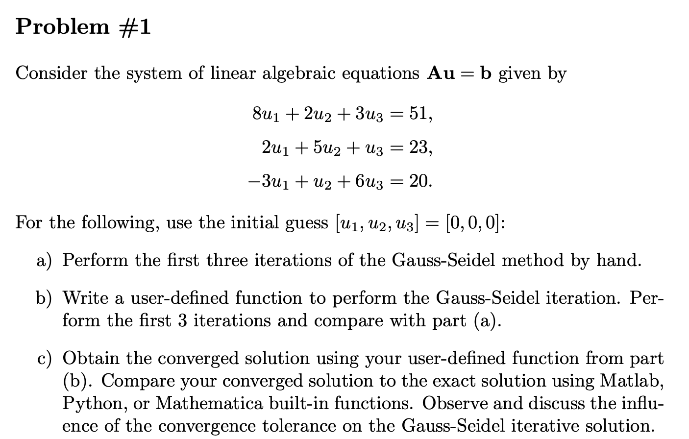 solved-problem-1-consider-the-system-of-linear-algebraic-chegg