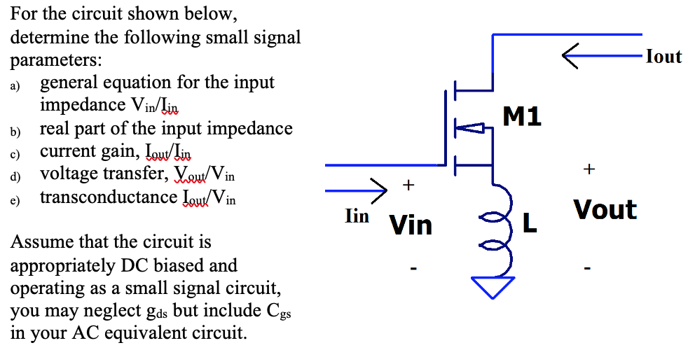 Solved For the circuit shown below, determine the following | Chegg.com