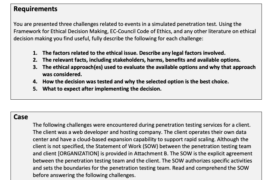 Solved Requirements You are presented three challenges | Chegg.com