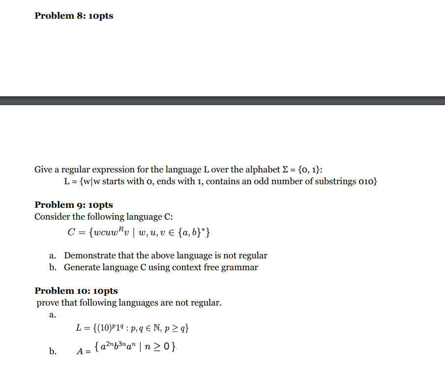 Solved Problem 6 10 Pts Consider The Following Nfa State 