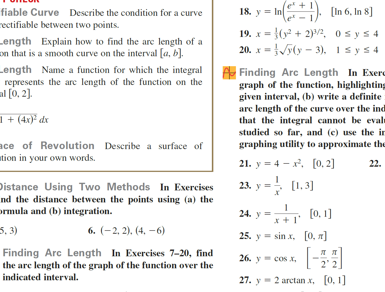 Solved Ine*+1). [in 6, In 8] ifiable Curve Describe the | Chegg.com