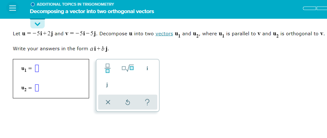 Solved O Additional Topics In Trigonometry Decomposing A Chegg