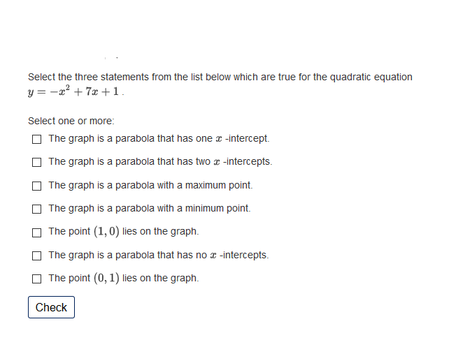 Solved Select the three statements from the list below which | Chegg.com