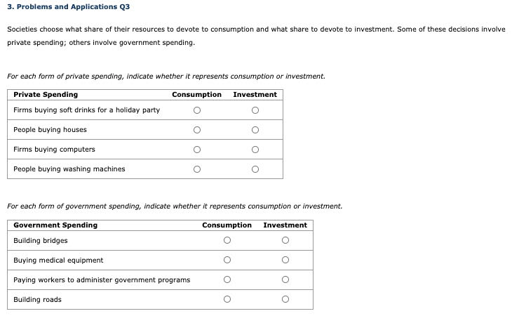 Solved 3. Problems and Applications Q3 Societies choose what | Chegg.com