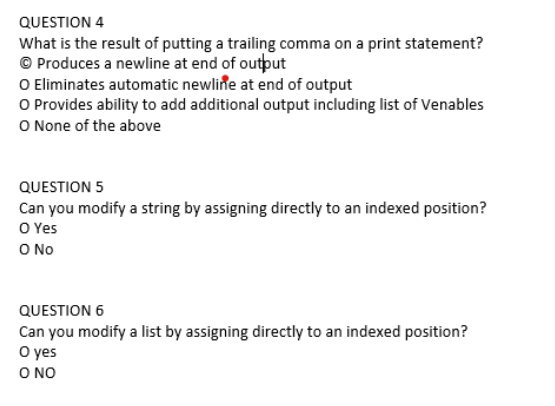 Solved QUESTION 4 What is the result of putting a trailing | Chegg.com