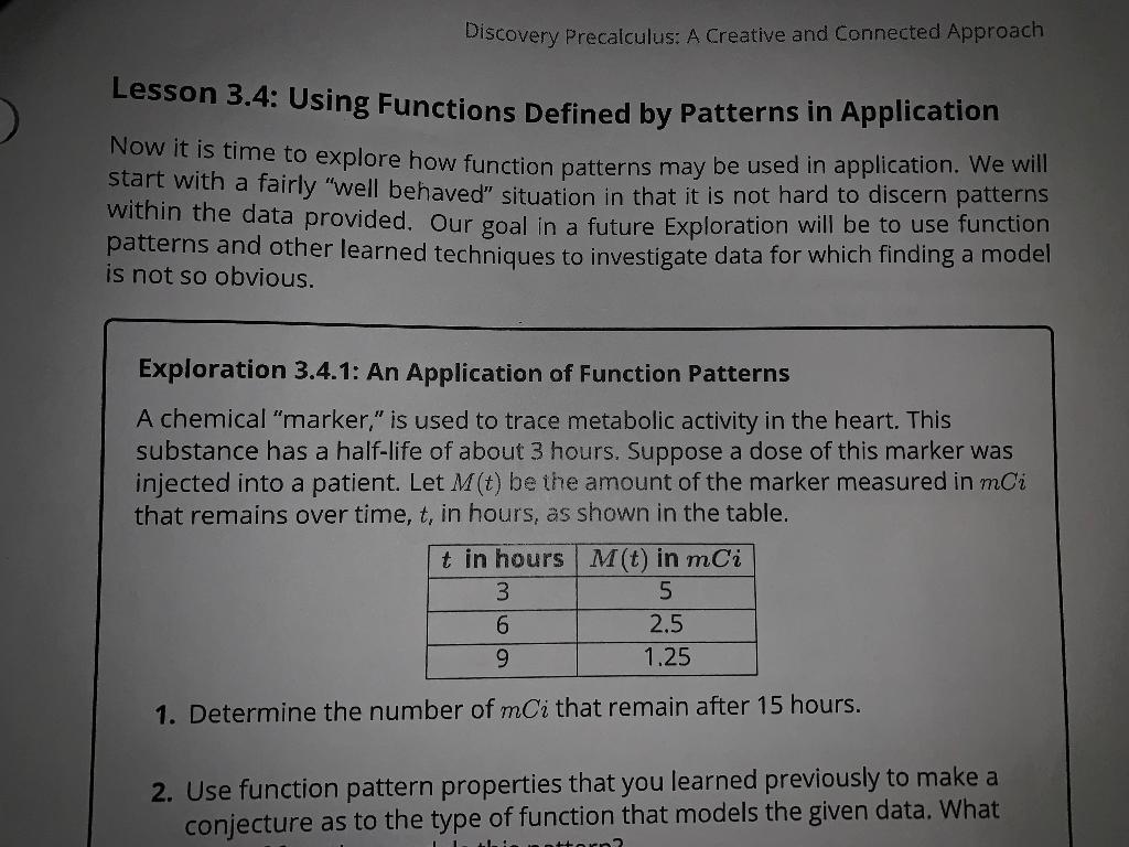 Solved Discovery Precalculus: A Creative and connected | Chegg.com