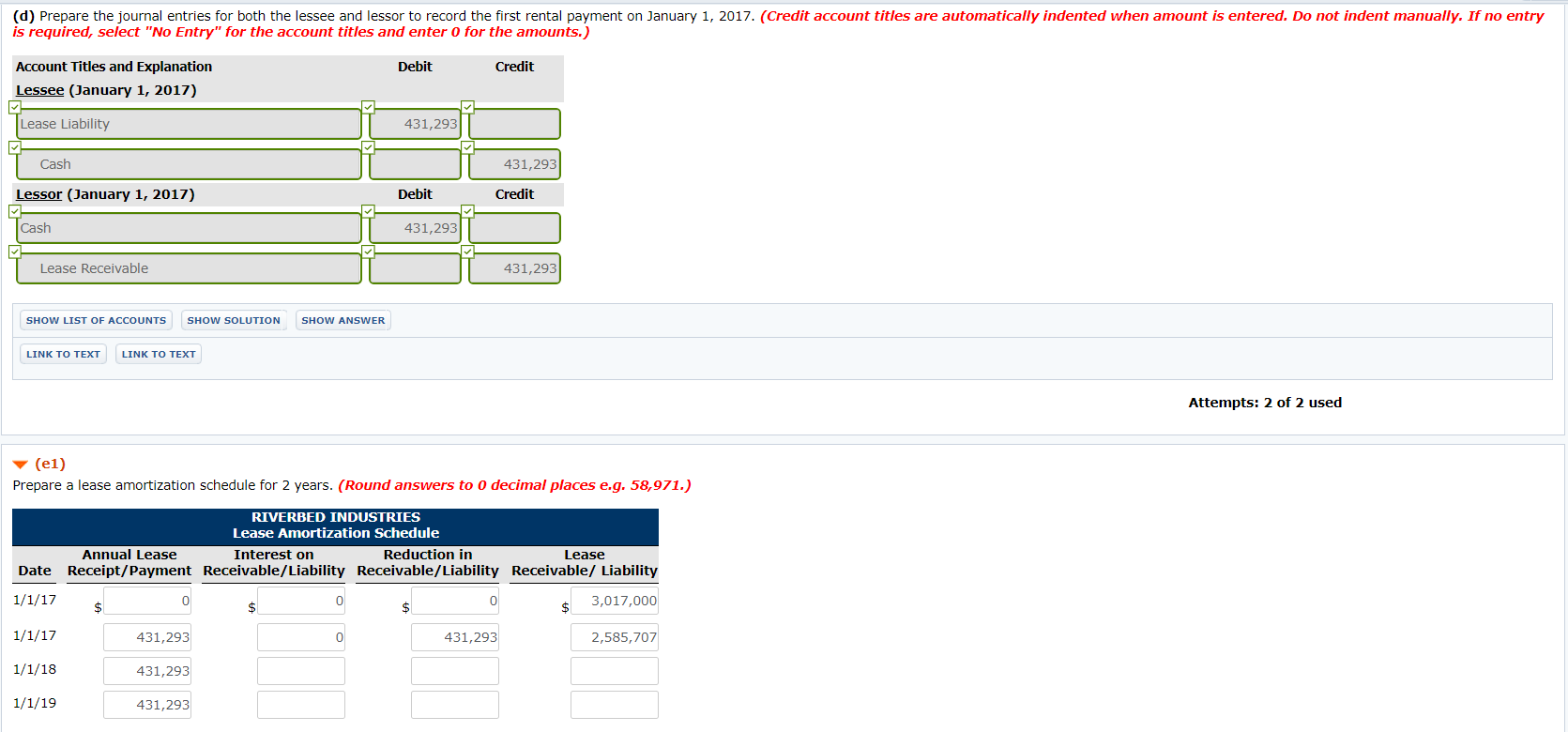 Solved Problem 21-3 (Part Level Submission) Riverbed | Chegg.com