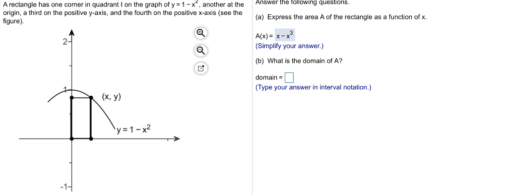 Solved Answer the following questions. A rectangle has one | Chegg.com