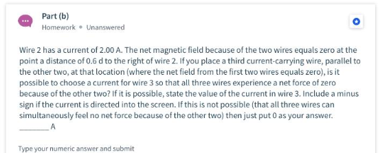 Solved Problem 6 - two wires Wire 1 Wire 2 d In the | Chegg.com