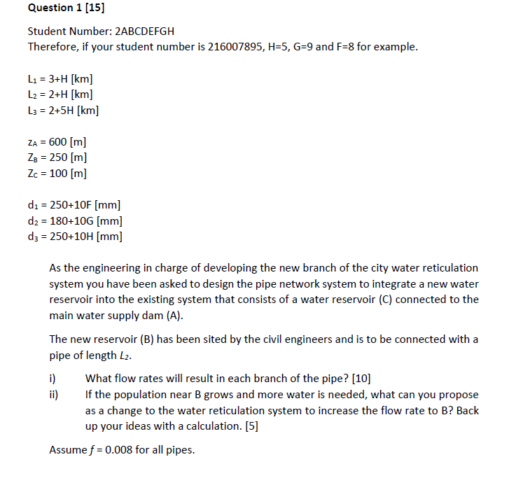 Solved Multiple pipes Multiple pipe systems arise where | Chegg.com