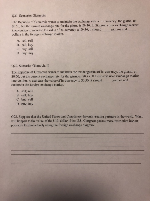 Solved Q21. Scenario: Gizmovia The Republic of Gizmovia | Chegg.com