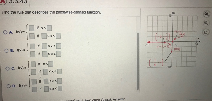 Solved Find the rule that describes the piecewise-defined | Chegg.com