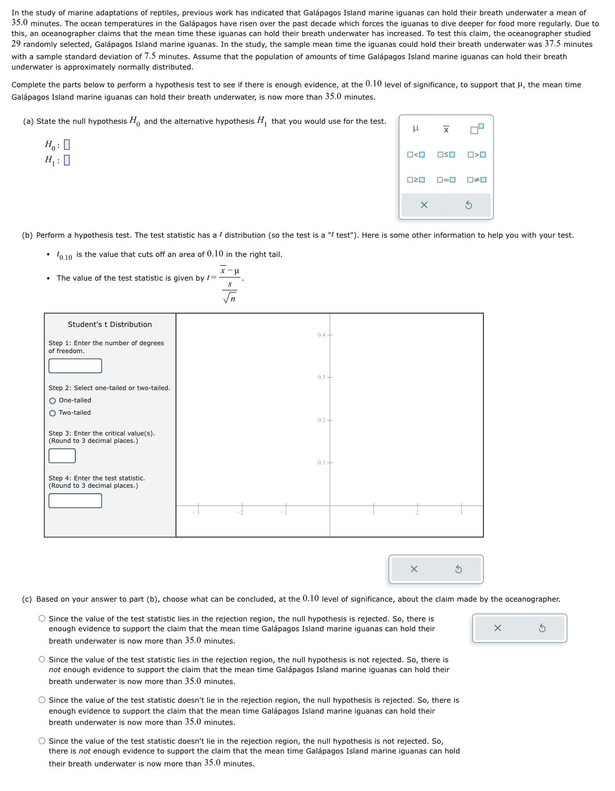 Solved In the study of marine adaptations of reptiles, | Chegg.com