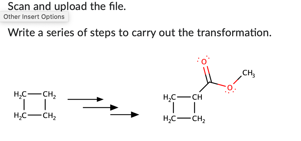 Solved Scan and upload the file. Other Insert Options Write | Chegg.com