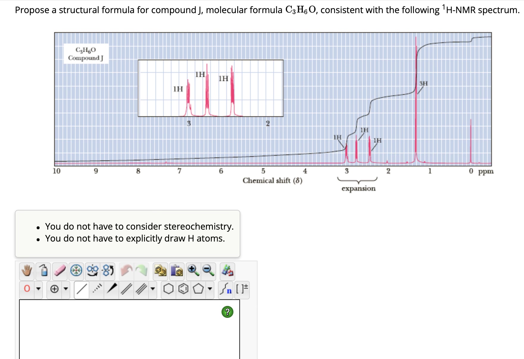 Solved ropose a structural formula for compound J, molecular | Chegg.com