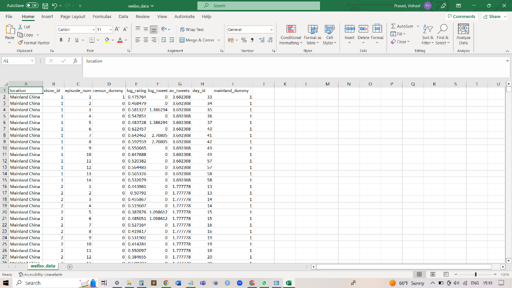 Solved The code for all regressions is to be written in | Chegg.com