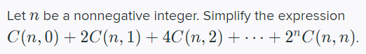 Solved Let n be a nonnegative integer. Simplify the | Chegg.com