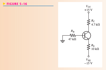 Solved 1. Find the Q-point for the circuit in Figure 5-7, | Chegg.com
