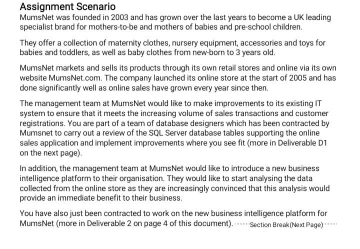 Create Database Assignmentpart2 Use Chegg