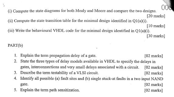 Question 1 (a) Design a control of a vending machine | Chegg.com