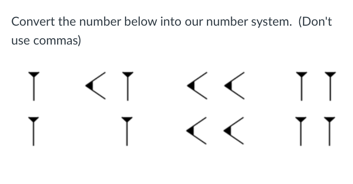 Solved Convert the babylonian number below into our number | Chegg.com