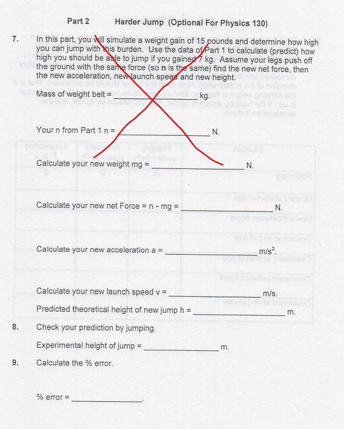 HOW HIGH CAN YOU JUMP? Objective: To determine the | Chegg.com